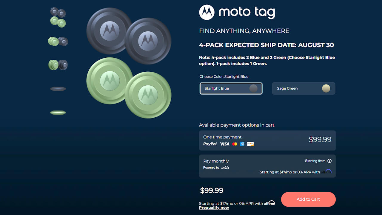 Googleデバイスを探す対応「moto tag（$29.99）」米国発売 – Jetstream