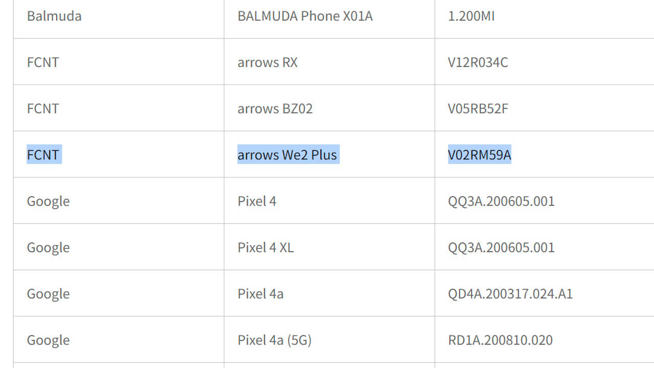 SIMフリーarrows We2 Plus（M06）「楽天回線対応製品」追加 – Jetstream