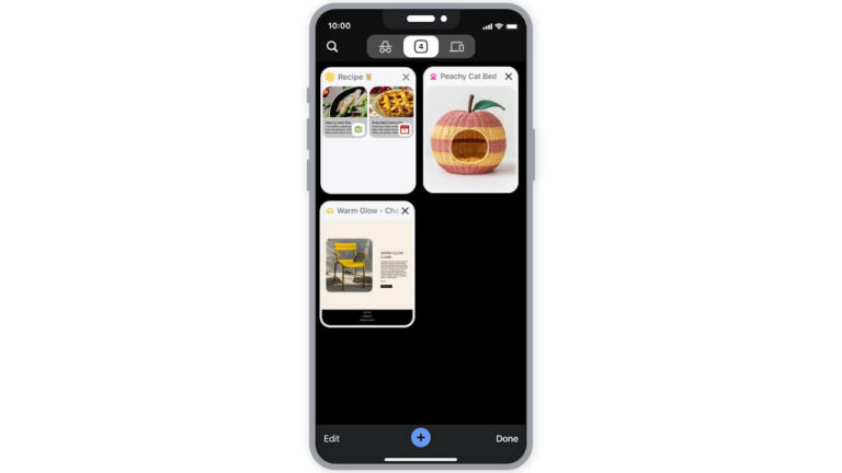iOS「Chrome」タブグループ展開 – Jetstream
