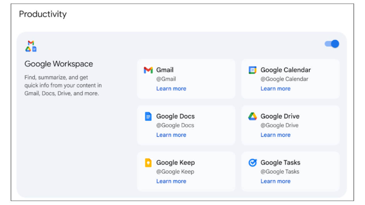 カレンダー/Keep/ToDo リスト「Gemini for Google Workspace」ベータ拡張機能提供 – Jetstream