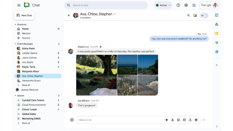 待望！「Google Chat」一度に複数写真/動画共有可能に – Jetstream