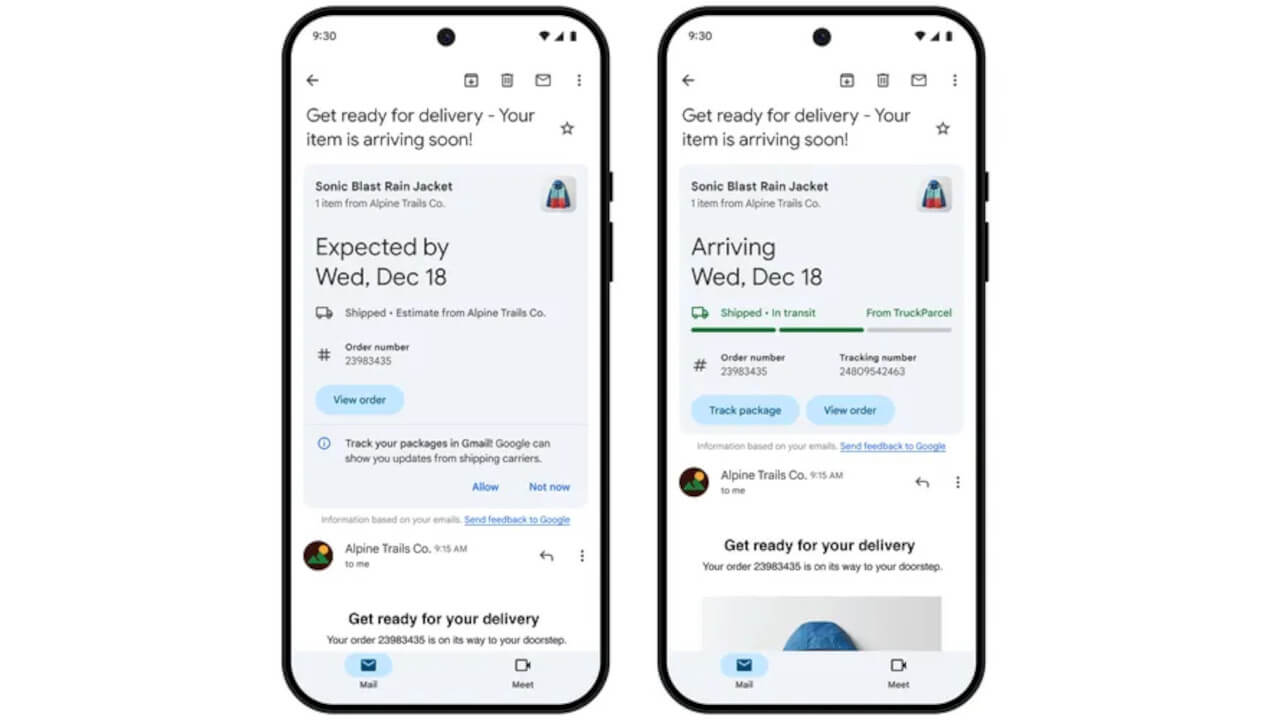 Android/iOS「Gmail」購入概要カードさらにアップデート【米国】 – Jetstream