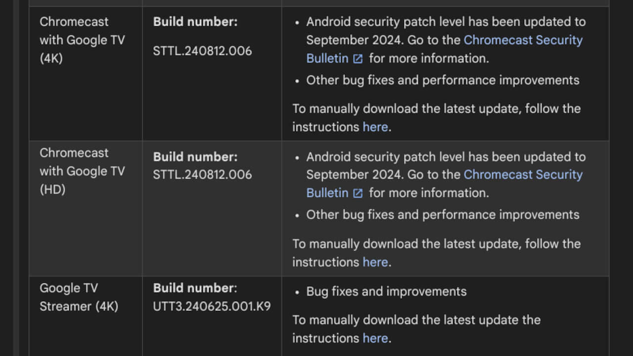 Google TV Streamer「UTT3.240625.001.K9」ファームウェア公開 – Jetstream
