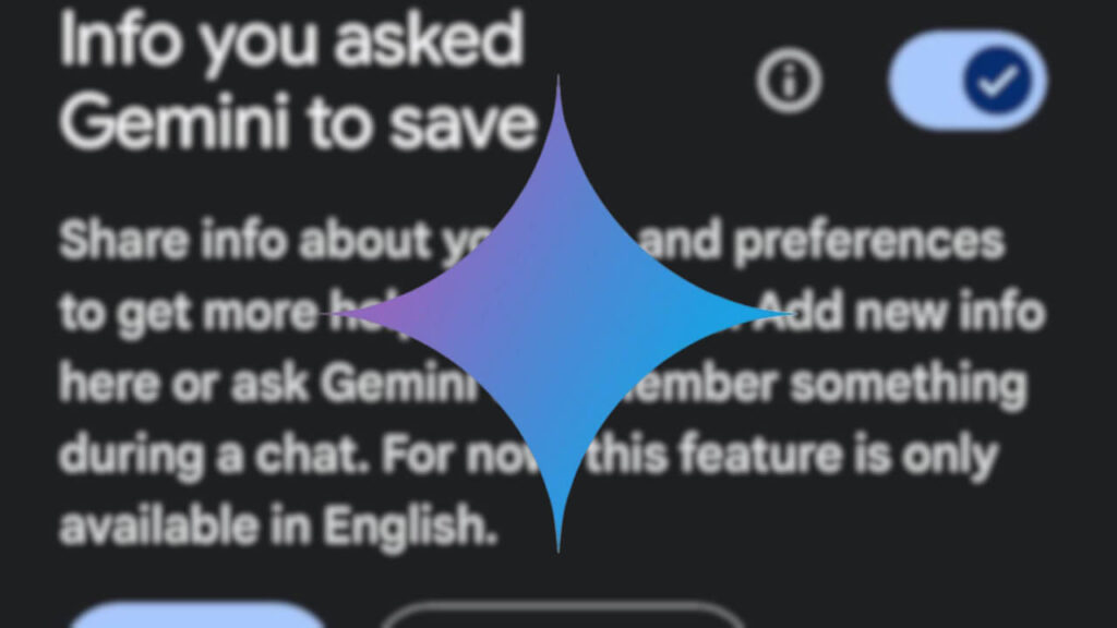 iOS「Gemini Advanced」保存された情報追加 – Jetstream