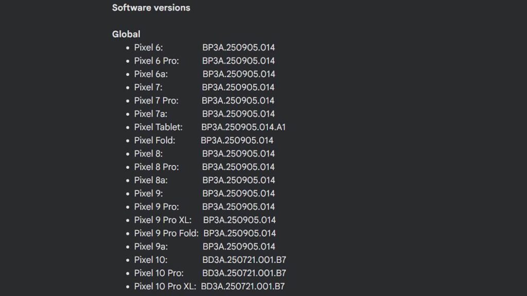 「Pixel 7/7 Pro/7a/8/8 Pro/8a」2025年9月月例アップデート配信 – Jetstream