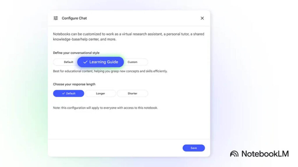 NotebookLM「学習ガイド」リニューアル – Jetstream