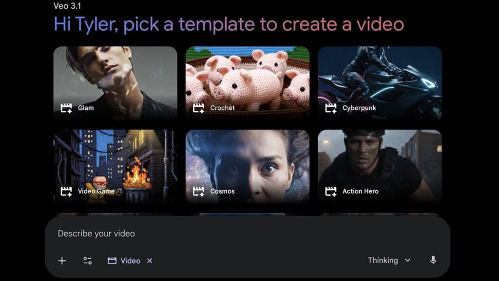 Gemini Begins Test Rollout for Veo 3.1 Template Gallery – Jetstream